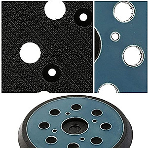 N/E. 5 Inch 8 Hole Round Hook and Loop Backing Pad Sander Pad Replacement Pad,125mm Sanding Pads for High Speed Polishing, Buffing Random Orbital Sander