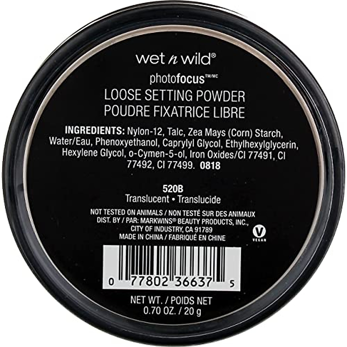 Wet n Wild PhotoFocus Loose Setting Powder, Translucent 3.2 oz (3 pack) (Bundle)