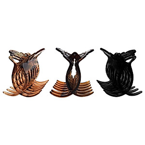 Scunci No Slip Crown Clip For Thick Hair Colors May Vary , 3 Count (Pack of 1)