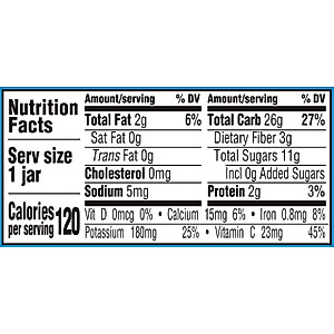 Gerber 3rd Foods Natural for Baby Grain & Grow Baby Food Jar, Pear Peach Oatmeal, Made with Natural Fruit & Vitamin C with Advanced Texture, 6 OZ Glass Jar (Pack of 12)