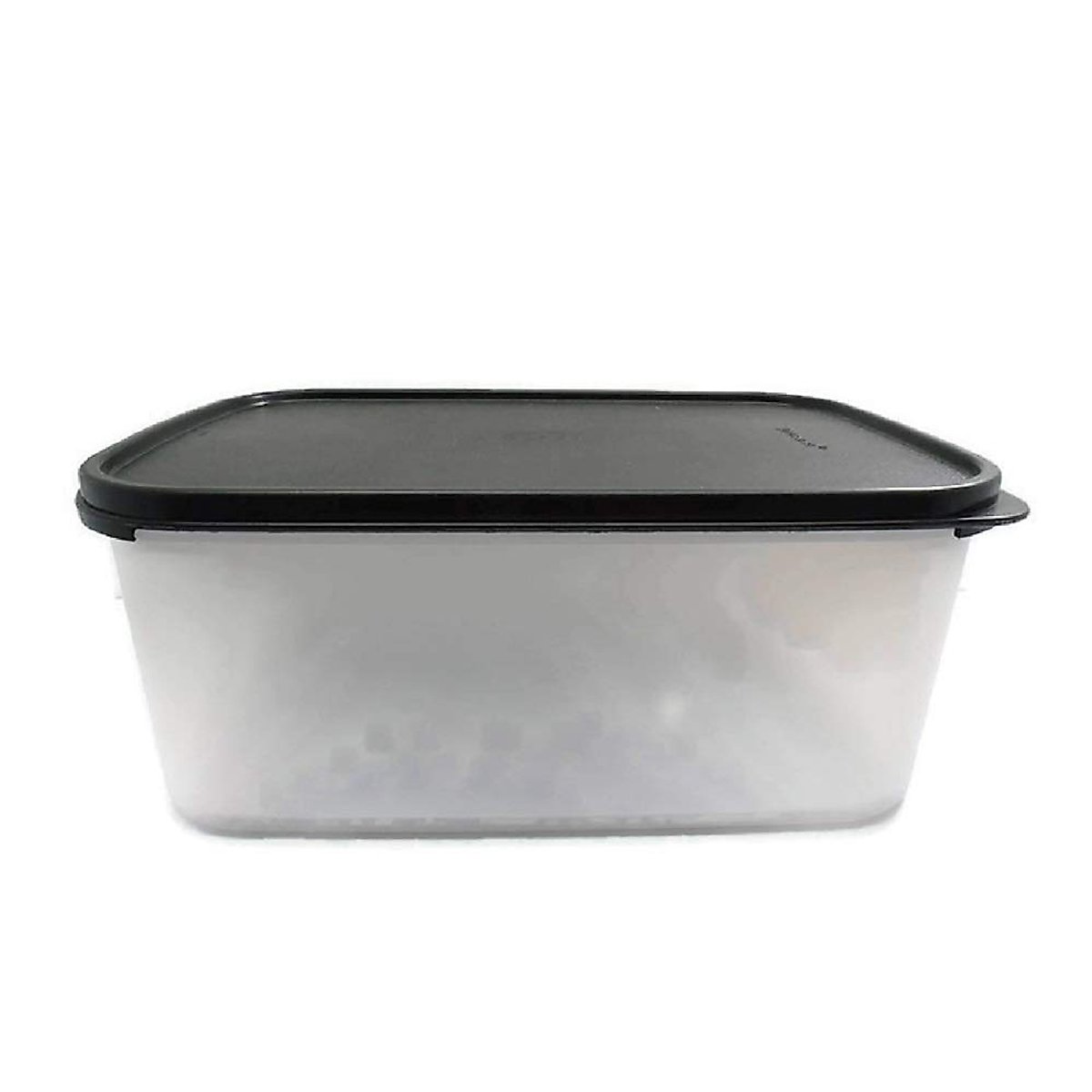 Tupperware Rectangular Modular Mate #2 Sheer 18cup with Black Seal
