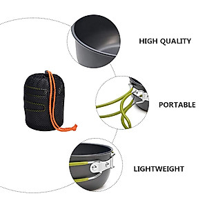 BESPORTBLE 1 Set Camping Pan Set Aluminum Alloy Cookware Camping Tool Portable Cutlery Camping Utensils Camping Pots Camping Cookware