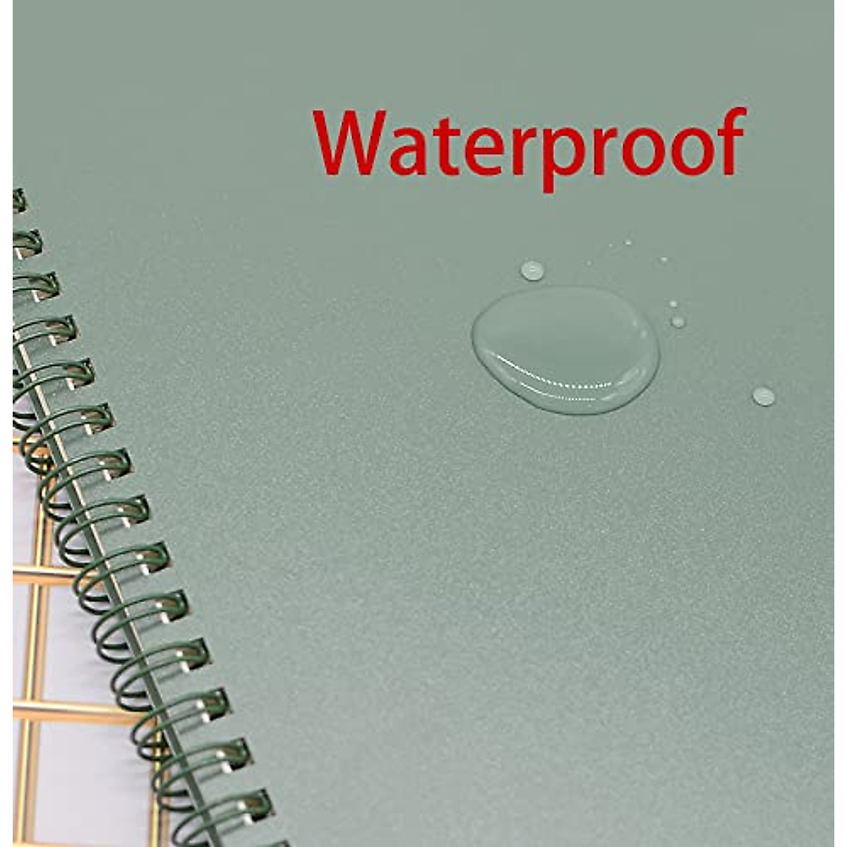 Yansanido Spiral Notebook, 4 Pcs 4 Color A5 Size Thick Plastic Hardcover 8mm Ruled Paper 80 Sheets (160 Pages) Journal for School and Office Supplies (4 Pcs A5)