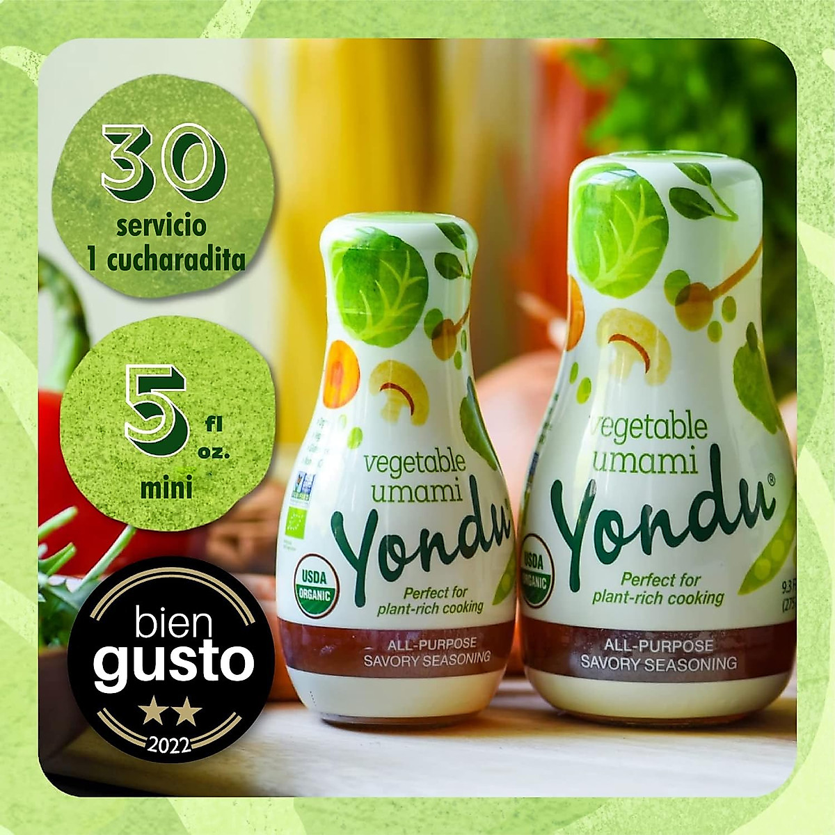 Yondu Vegetable Umami Essence - Premium, Vegan Plant-Based Sauce for Mild & Flavorful Cooking. Great for Soups, Stir-fries & Sauces. (5.1fl oz / 150mL, Organic, Gluten Free)