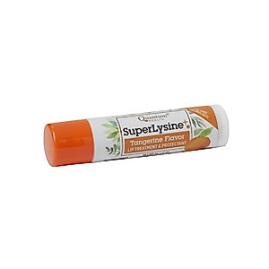 Quantum Health Super Lysine+ Coldstick, Tangerine Flavored - Soothes, Moisturizes, Protects Lips, Herbal Lip Balm, Spf 21, 5 Gm