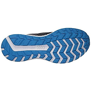 Saucony Men's Versafoam Cohesion 12 Road Running Shoe, black/blue, 10 M US