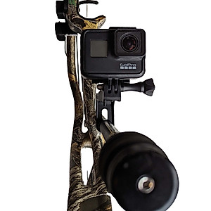 The Original StaBowMount - Compatabile with GoPro Bow Mount and Insta360 Cameras - Made in The USA for Any Camera with a 2-Prong (GoPro Style) Mounting - Archery GoPro Mount