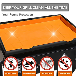 28" Food Grade Silicone Griddle Mat for Blackstone Accessories, Heavy Duty 2.2 LB Grill Mat, Reusable Griddle Cover for Blackstone Protect Your Griddle from Insects Rust (NOT for Pro & XL Series)