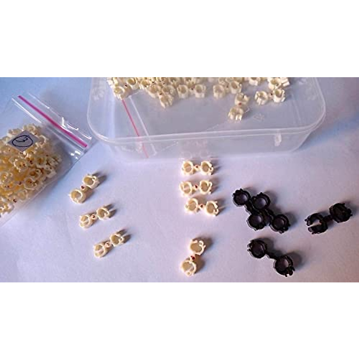 Birds' Park Splayed Leg Bird Treatment Bracelet Size: 3,4,5,6, &7mm(10 pcs)-Good for Baby Budgerigar, African Lovebird & Conure-by FedEx