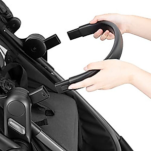 Evenflo Pivot Suite Travel System with LiteMax Infant Car Seat with Anti-Rebound Bar Devon Gray