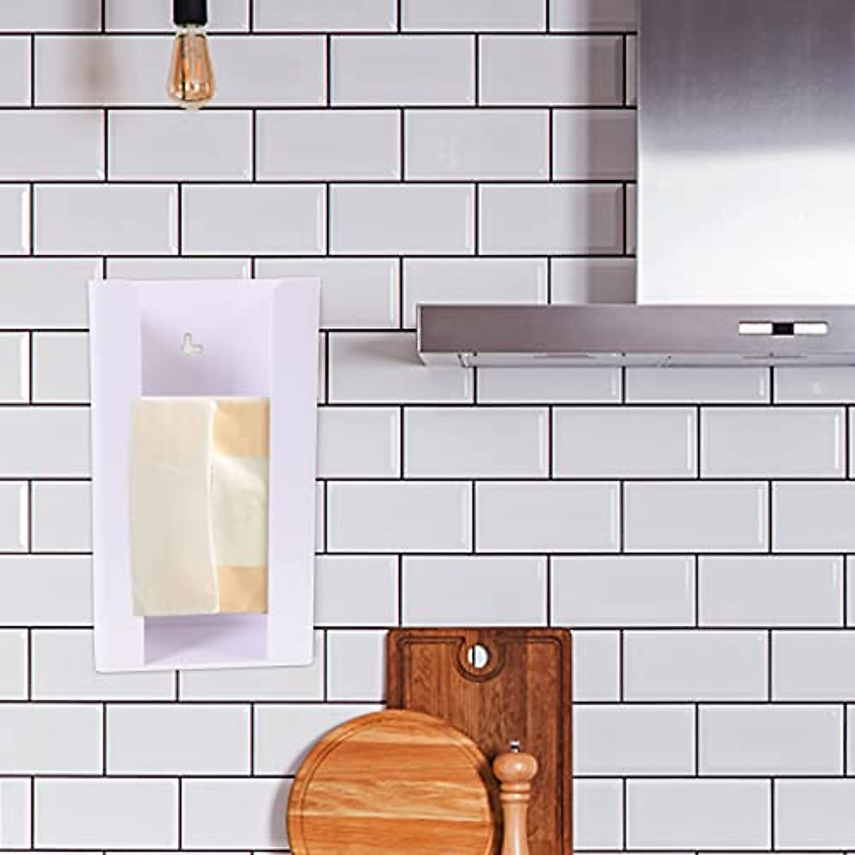 Scicalife Hygiene Station Desktop Tissue Box Gloves Holder Face Towel Storage Box with Wall Mounting Holes