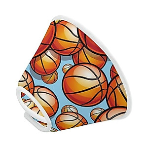 Basketball Ball Soft Dog Cone Collars Protective Adjustable Cat Recovery Collar to Stop Licking L