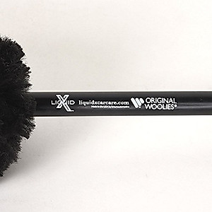 Liquid X Original Wheel Woolies Brushes 3 Piece Kit - Includes Angled Caliper Spoke Brush - USA Made - Black - New & Improved