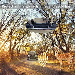 SINGARO 8 Pack Car Deer Whistle Warning for Car Horn Unit, Deer Whistle for Vehicles with Rubber Pads, Car Exterior Accessories, Suitable for Cars, Trucks, Motorcycles