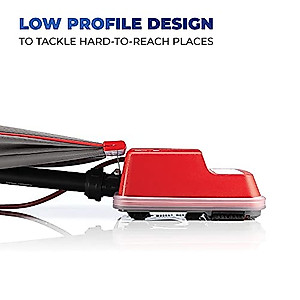 Oreck Commercial Upright Bagged Vacuum Cleaner, Lightweight, 40ft Power Cord, U2000R1, Grey/Red