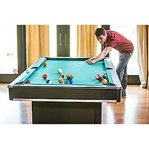 Triumph Sports Phoenix 7’ Billiard Table with Table Tennis Conversion Top for a Game of Pool or an Action-Packed Table Tennis Game