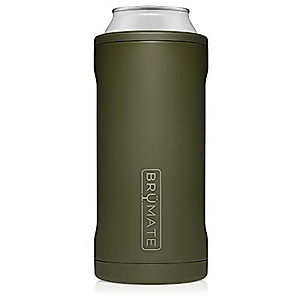 BrüMate Hopsulator Juggernaut Double-walled Stainless Steel Insulated Can Cooler For 24 Oz And 25 Oz Cans (OD Green)