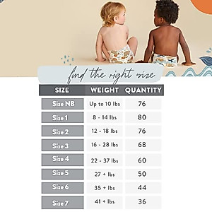 The Honest Company Clean Conscious Diapers | Plant-Based, Sustainable | Summer '23 Limited Edition Prints | Club Box, Size 6 (35+ lbs), 44 Count