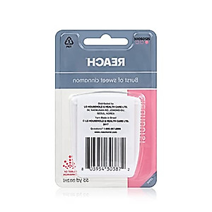 Reach Waxed Dental Floss, Cleanburst Cinnamon, 55 Yards (Pack of 4)