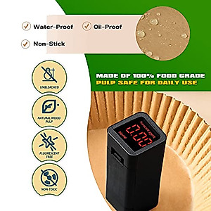 Air Fryer Disposable Paper Liner, Non-Stick Air Fryer Liners, Oil Resistant, Waterproof, Food Grade Baking Paper Baking Microwave Baking Paper, for All Air Fryers Above 3.5QT(50 PCS).