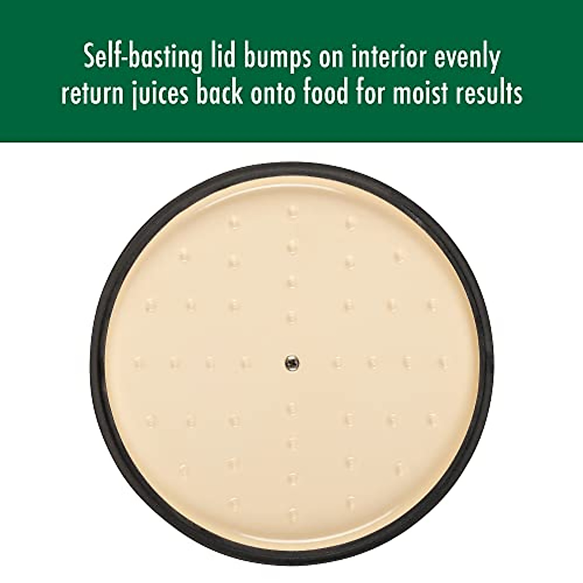 Ballarini Bellamonte Cast Iron Dutch Oven with Lid 4.25-qt, Serves 4-4, Crema White