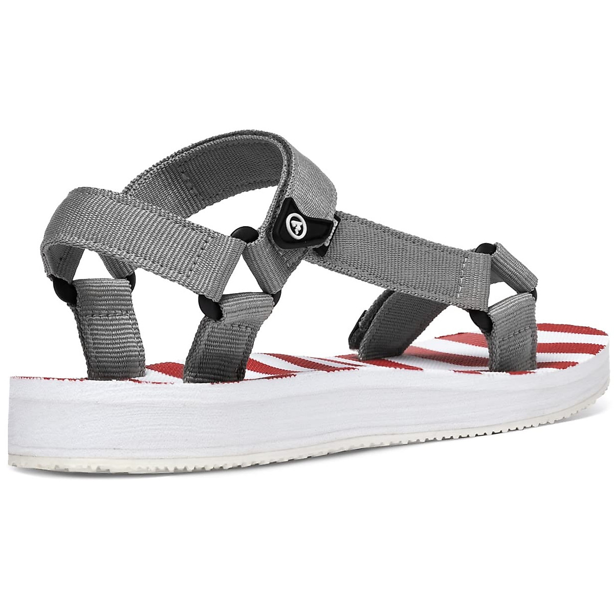 atika Women's Outdoor Walking Sandals, Open Toe Arch Support Trail Hiking Sandals, Strap Sport Sandals Water Shoes, Raised Islander Purple, 5