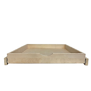 COUVER CabinetRTA Soft Close Fully Assembled Slide Out Cabinet Shelf Pull-Out Wood Drawer Organizer 28.5"(W) x 21.25"(D) X 4"(H), Soft-Close Rail with Spacer(4 Steps to Install)