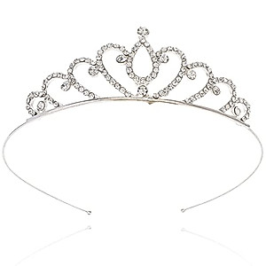 Yean Crystal Tiaras and Crowns Girls Princess Crowns Birthday Party Crowns Rhinestone Costume Tiara Headband Hair Accessories for Women and Girls
