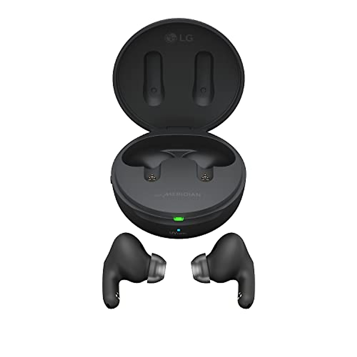 LG TONE Free True Wireless Bluetooth FP9 - Active Noise Cancelling Earbuds with UVnano Charging Case, Black
