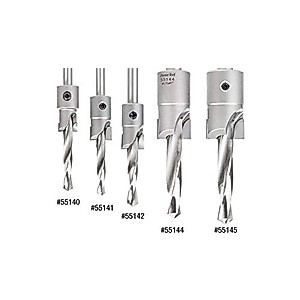 Amana Tool 55142 Carbide Tipped Shankless Counterbore with Slow Spiral #24 Screw 3/4 D x 3/8 Drill D x 3/8 Drill SHK