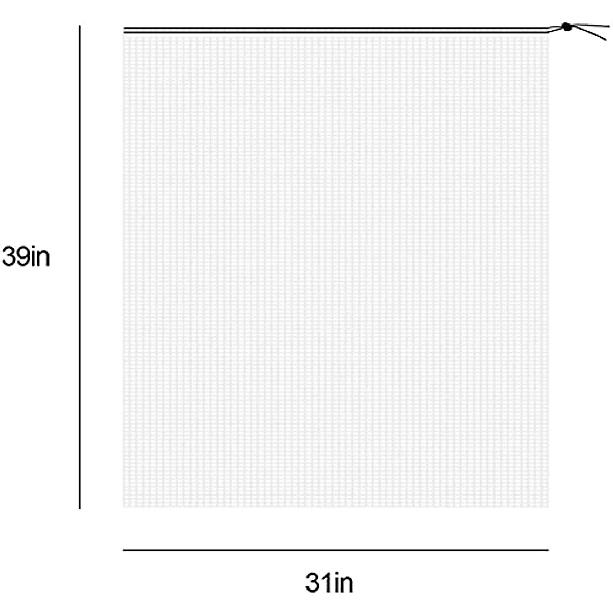 Alpurple 3 PCS Insect Bird Barrier Netting Mesh with Drawstring-3.2 x 2.6 Feet Fruit Tree Net-Garden Netting Plant Cover for Protect Plant Fruits Flower from Insect Bird Eating