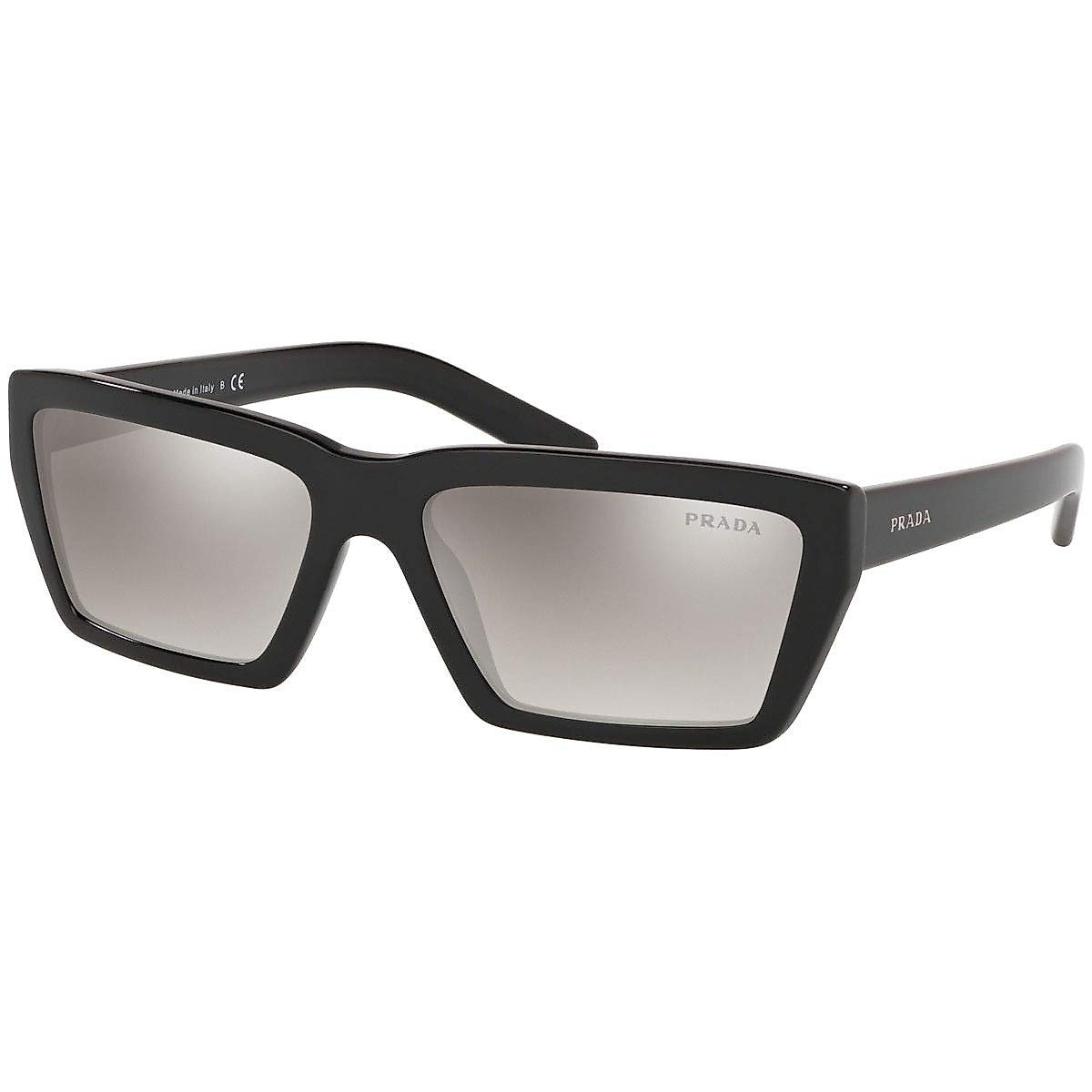 Prada 0PR 04VS Black/Gradient Light Brown/Mirror Gold One Size