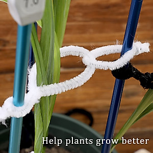 160 Pieces White Pipe Cleaners, Christmas Craft Pipe Cleaners, Pipe Cleaners Chenille Stem, Pipe Cleaners Bulk, Art Pipe Cleaners for Creative Home Decoration Supplies Arts and Crafts Project