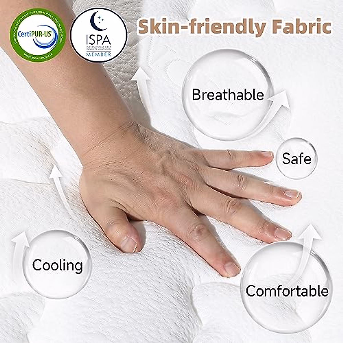 AICEHOME Full Mattress, 12 Inch Individual Pocket Springs with Gel Memory Foam, Medium Firm Mattresses in a Box, Hybrid Full Size Mattress with Pressure Relief 75" L x 54" W x 12" T