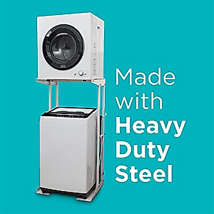 BLACK+DECKER BWDS Washer Dryer Stacking Rack Stand, White