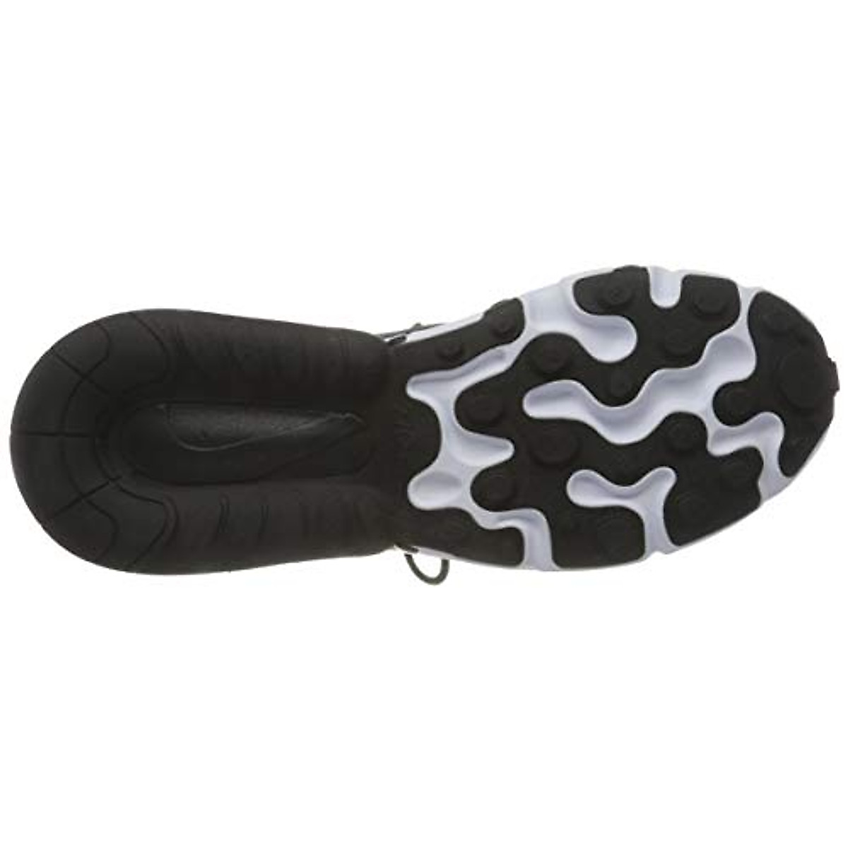 Nike Air Max 270 React Mens Running Trainers CI3866 Sneakers Shoes (UK 9.5 US 10.5 EU 44.5, Black White Black 004)