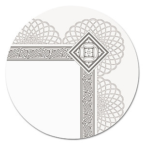 Southworth Premium Certificates, 8.5 X 11, White/Silver with Spiro Silver Foil Border,15/Pack