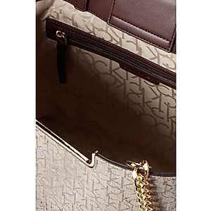 Calvin Klein Finley Tote Mini Tx Almond/Taupe/Brunette One Size