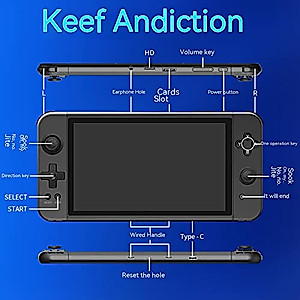 SERYUB The upgraded handheld X70 7-inch IPSHD screen features OpenSource system support for a controller connected to 64gb HD output… (7-inch)