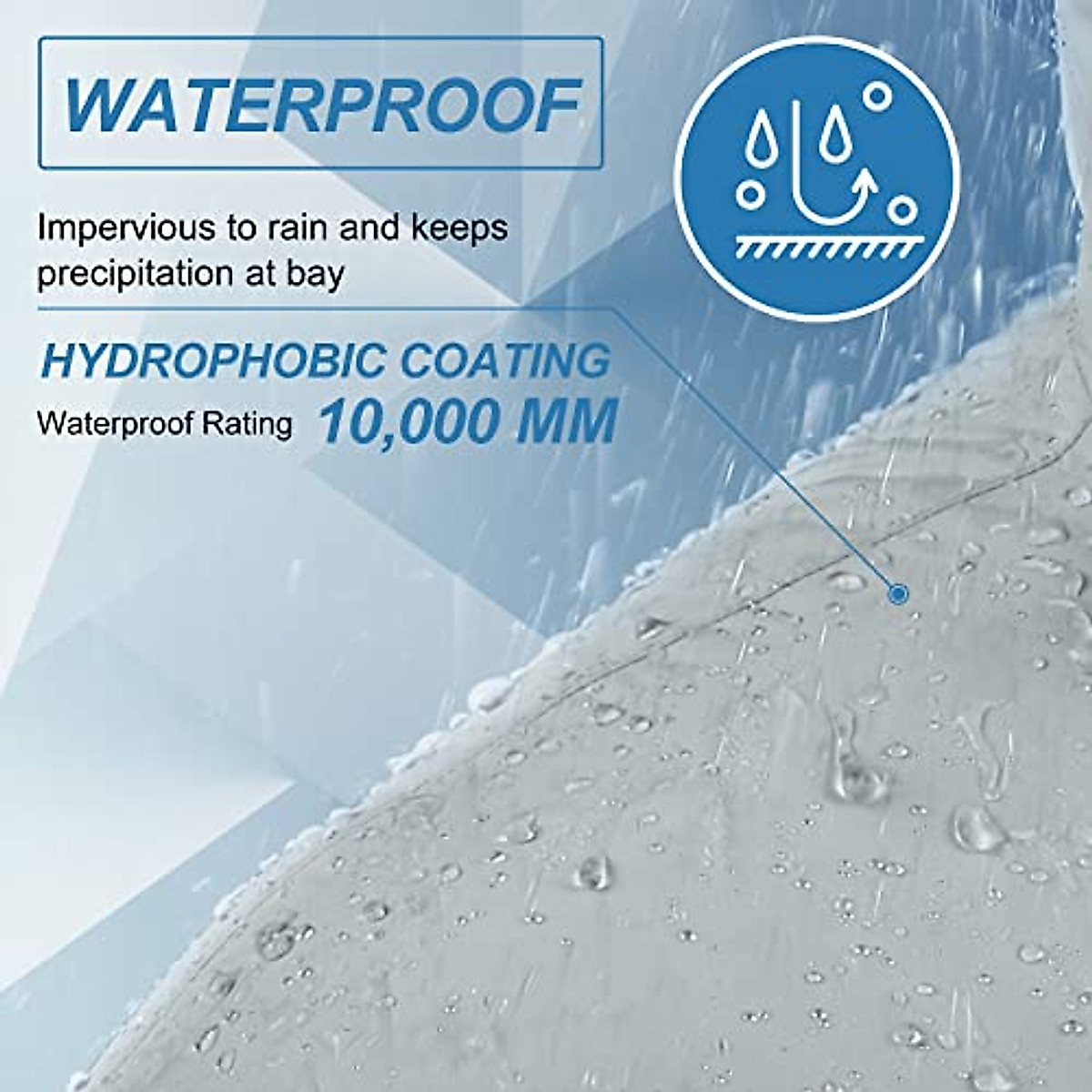 CAMEL CROWN Men's Mountain Snow Waterproof Ski Jacket Detachable Hood Windproof Fleece Parka Rain Jacket Winter Coat Sliver Gray L