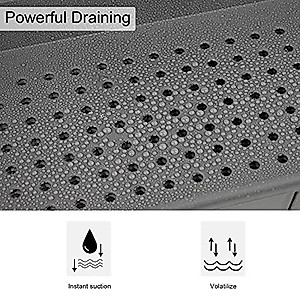 2 Pack Bathtub Tray Expandable Bath Tray Caddy for Bathtub, LASZOLA Adjustable Bath Tub Tray Table Non-Slip Bath Shelf Caddy Multifunctional Plastic Bathtub Storage Rack for Book Wine (Grey)