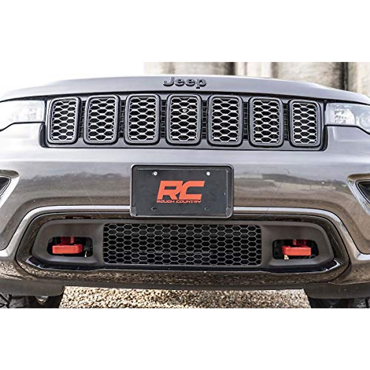 Rough Country Forged Tow Hooks for for 15-22 Jeep Grand Cherokee | Red - RS133