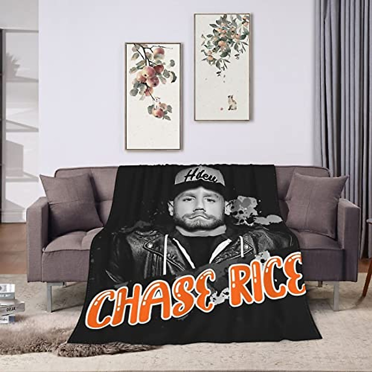 LeroyLCarter Chase Singer Rice Throw Blanket Flannel Printed Super Soft Blanket Full Size Bed for Sleepers Sofa Bed 50"x40"