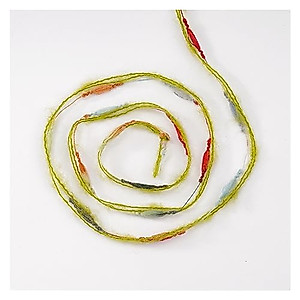 50G Blend Fancy Lantern Yarn Soft Mohair Hand Knitting Colored Crochet Wool Thread for DIY Scarf Sweater (Color : A Red)