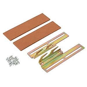 Katai - Hook On Bed Frame Brackets - Set of 2 Headboard Adapter Brackets - Heavy Duty 711 Bolt On Conversion Kit - Complete with Installation Hardware and Adhesive Furniture Pads