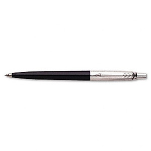 Parker Jotter Retractable Ballpoint Pen, Medium, Stainless Steel with barrel, Colors May Vary (78033)