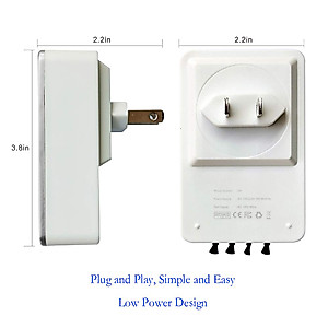 HAPHID Ionizer Air Purifier Plug In with Highest Output - Up to 32 Million Anions/Sec,Filterless Ion Air Purifier for Home&Office Purify: Odors,Pets Smell Etc