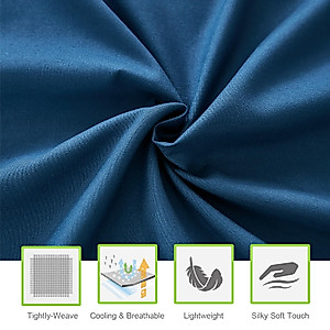 ILAVANDE Twin Sheets Set, Super Soft 1800 Series Microfiber Twin Bed Sheets Set for Kids-Wrinkle Free & Breathable-14 Deep Pocket Sheets Twin Size Bed Set(Twin,Navy Blue)