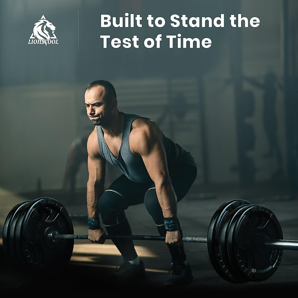 LIONSCOOL 2-Inch Rubber Coated Olympic Grip Plate in Pairs or Single for Strength Training, Weightlifting and Bodybuilding, 2.5-45LBS, One Year Warranty (5LB PAIR)