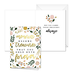 Canopy Street Modern Floral Sympathy Cards / 25 Sympathy Cards / 5 Floral Thinking Of You Greeting Card Designs / 4 5/8" x 6 1/4" Condolences Note Cards